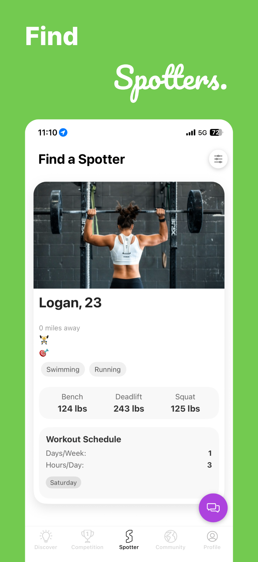 SpotMe - Fitness Community App